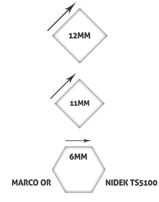 Portable Digital Near Chart for all Phoropter Rods & Rotoclips